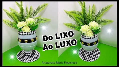 Do LIXO ao LUXO Vaso feito Garrafa de Danone Faça você mesmo