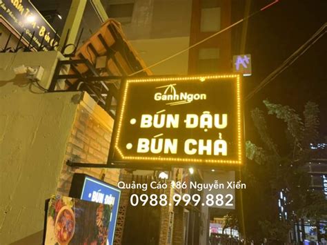 Làm biển hộp đèn quảng cáo bạt 3M giá rẻ tại hà nội