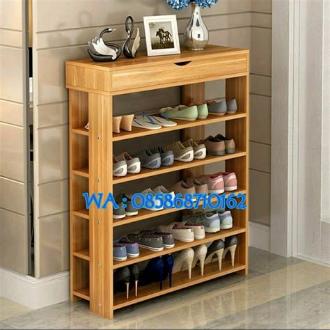 Jual Rak Sepatu Minimalis Modern Kayu Jati Jepara Di Lapak Rahmat Jaya