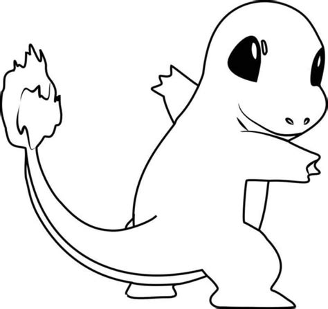 Coloriage Salamèche gratuit à imprimer