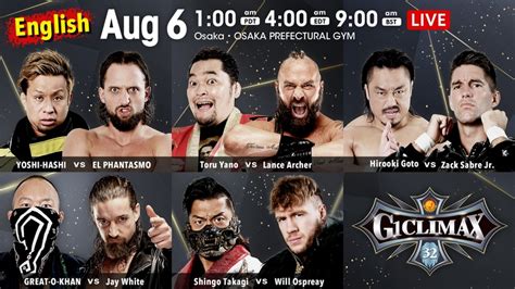 NJPW Global On Twitter G1CLIMAX32 Rolls On SATURDAY In Osaka Shingo
