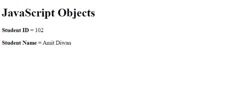 JavaScript Objects Studyopedia