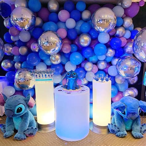 Stitch party Ideas para fiestas Decoracion fiesta cumpleaños