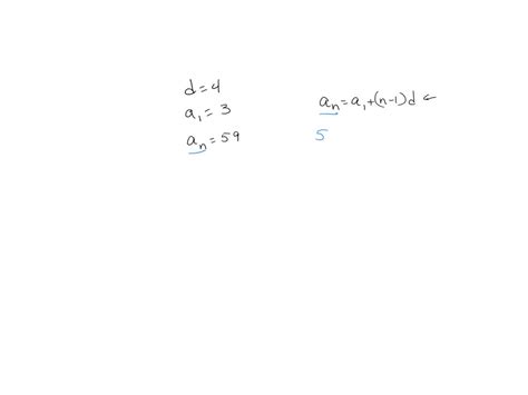 solved 1 how many terms are there in an arithmetic sequence with a common difference of 4 and