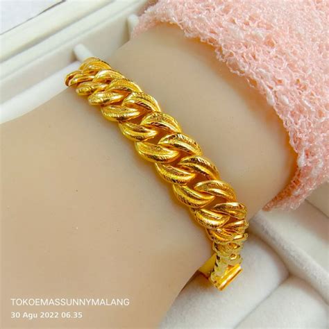 Jual Gelang Sisik Naga Rolex Emas Asli Shopee Indonesia