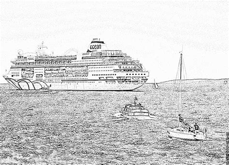 Coloriage Bateau Paquebot