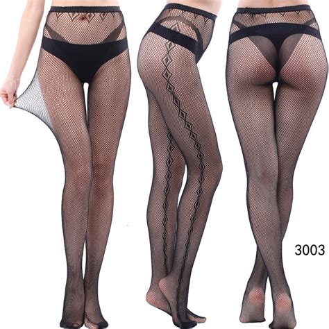 Collant Collants en résille imprimés étoiles Cool érotiques ajouré