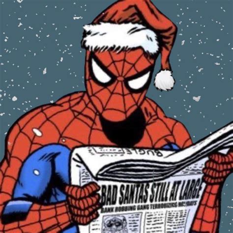 Christmas Spider Man In Spiderman Comic Art Spiderman