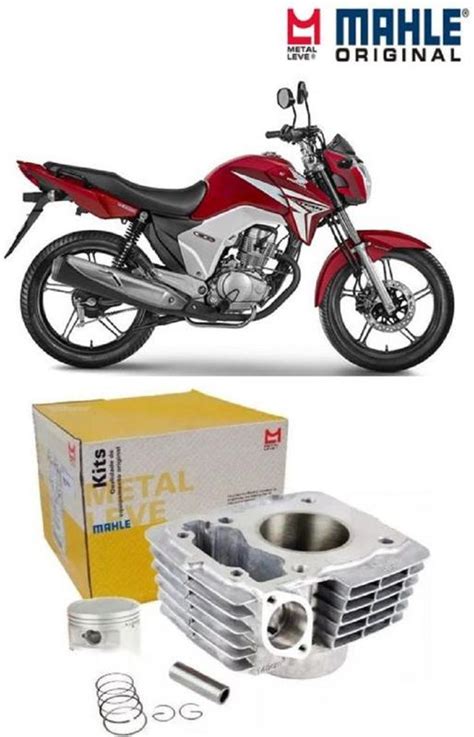 Kit Motor Camisa Cilindro Pistão E Aneis Cg 150 Nxr Bros 150 Original