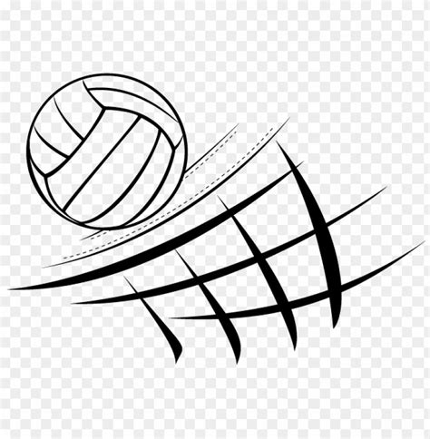 Black Volleyball Png Image Volleyball And Net Clip Art Png