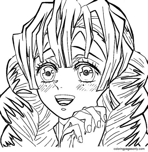 Mitsuri Para Colorear