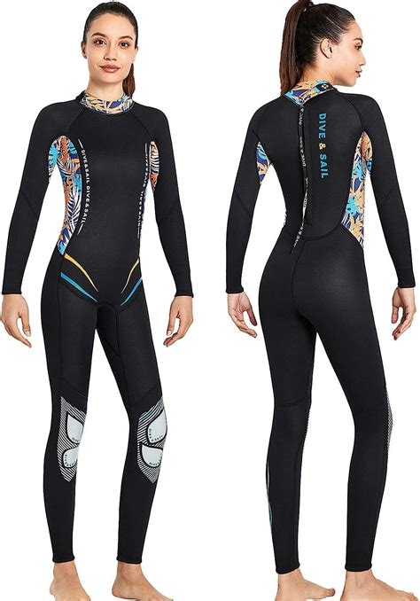 PROTAURI Wetsuit Women 3MM Thicker Neoprene Diving Suit Back Zip Keep