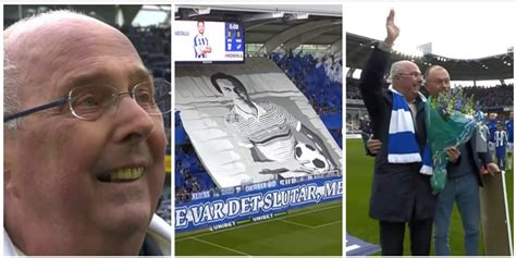 Eriksson in lacrime l omaggio dei tifosi del Goteborg è da brividi