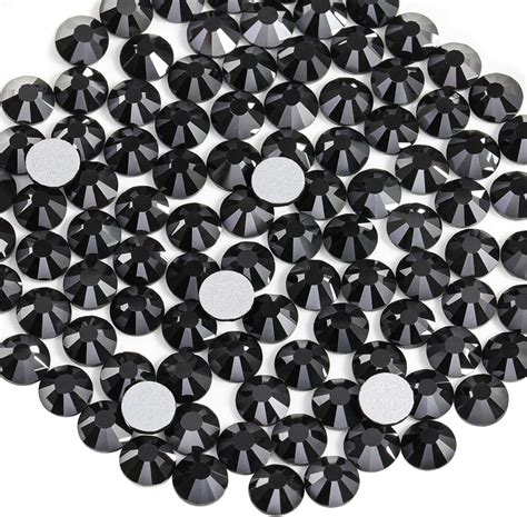 Beadsland 1440pcs Flat Back Crystal Rhinestones Round Gems For Nail Art