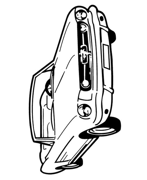 Ford Mustang Coloring Pages Clip Art Library