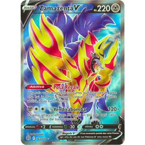 163 172 Zamazenta V Full Art IT MINT Pokémon