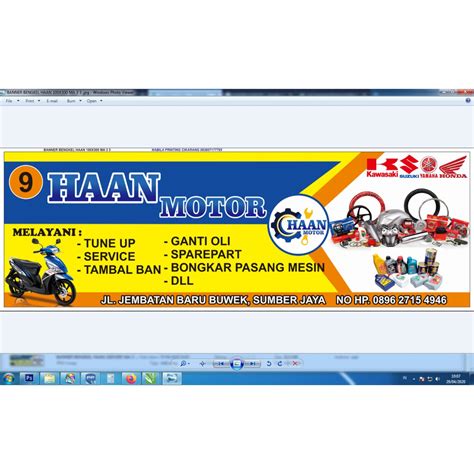 Jual BANNER SPANDUK BENGKEL MOTOR Shopee Indonesia