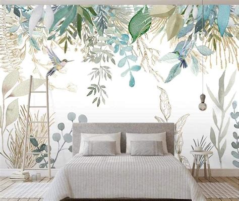 Miwei Wallpaper Papier Peint Panoramique Plantes Tropicales