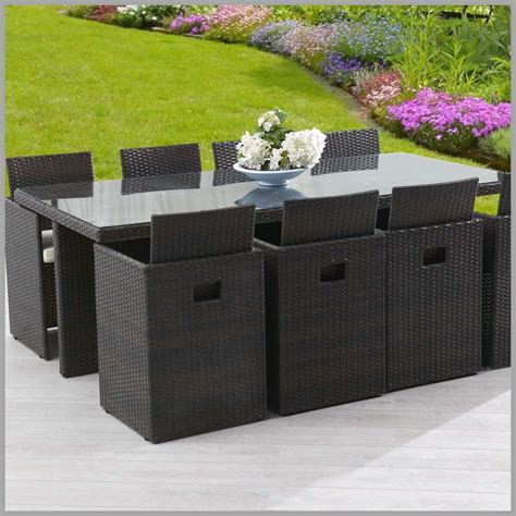 Salon De Jardin Resine Tressee Gris Carrefour