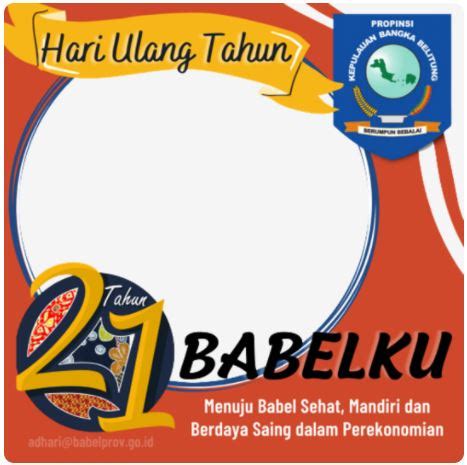 Link Twibbon Hari Jadi Provinsi Kepulauan Bangka Belitung Ke 21 Tahun