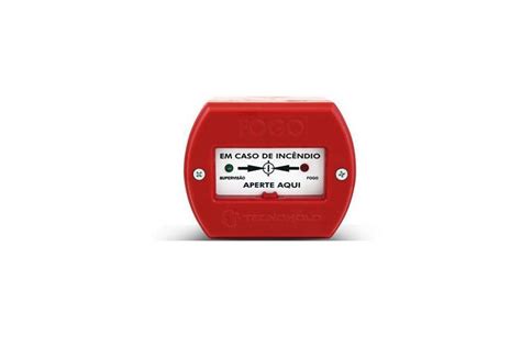 Acionador Manual Para Alarme De Incêndio Endereçável Ip 20 Tecnohold