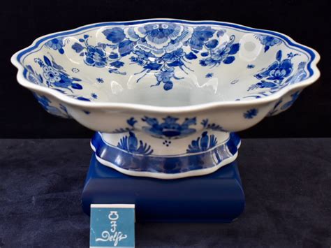 Grote De Porceleyne Fles Delfts Blauwe Koekjesschaal Fruitschaal