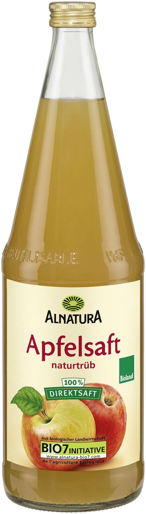 Apfelsaft naturtrüb 1 l in Bio Qualität von Alnatura