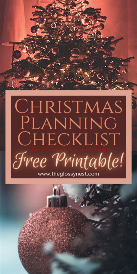 Free Printable A Christmas Planning Checklist For This Year