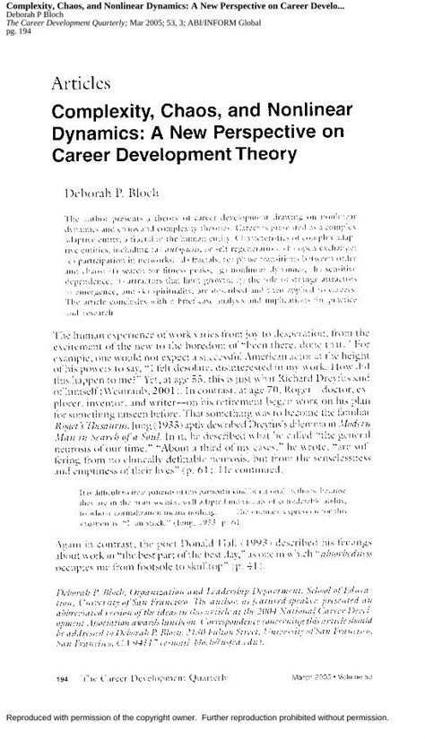 pdf complexity chaos and nonlinear dynamics a new · reproduced with permission of the