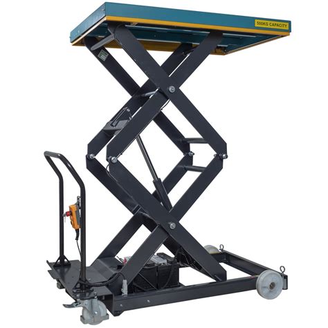 Electric Lift Table 500kg 1900mm Battery Powered Scissor Tables UK