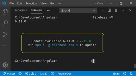 firebase version is not updating through stack overflow