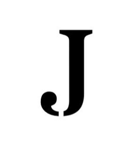Letter J Stencil Made From 4 Ply Mat Board Stardos Font Etsy