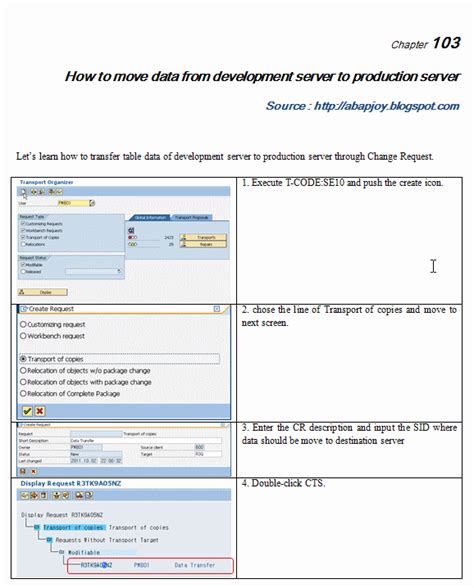 ABAP Tip Note ABAP TIP How To Move Data From Development Server To