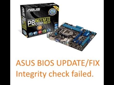How To Fix Asus Bios Updates And Integrity Issues Processor Upgrade