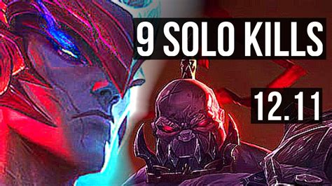 YONE Vs SION TOP Rank 5 Yone Quadra 9 Solo Kills 18 2 3