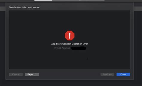 Ios App Store Connect Operation Error Invalid Adamid Stack Overflow
