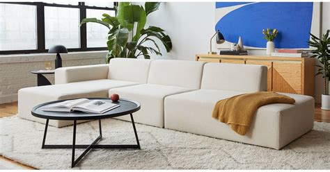 Best Low Profile Sectional Floyd Sectional Three Seater Sofa With