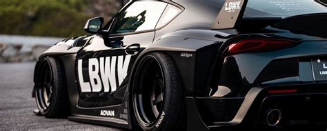 LBWorks Toyota Supra A90 Complete Body Kit With Bonnet Hood