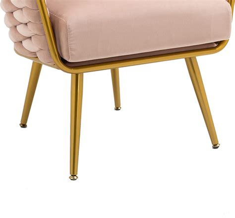 Voohek Silla moderna con brazo decorativo para sala de estar sofá