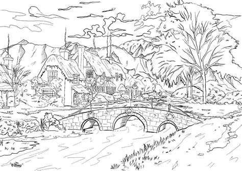 Printable Landscape Coloring Pages Pdf Coloringfolder