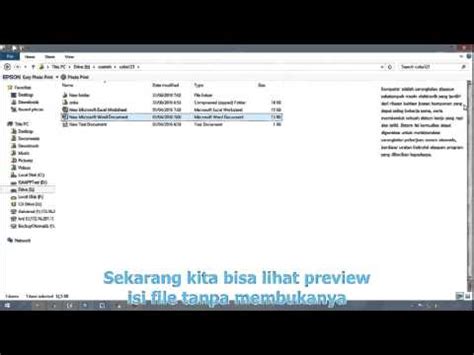 Cara Menampilkan Preview Pane Di Windows Explorer YouTube