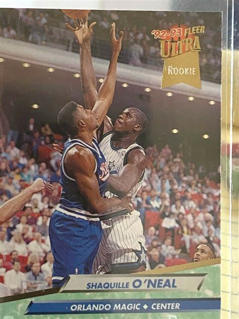 Fleer Ultra Shaquille O Neal Shaq Rookie Rc Rookie Card