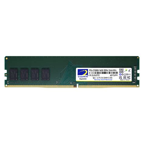 TwinMOS DDR4 2666MHz U DIMM For Desktop TwinMOS Technologies