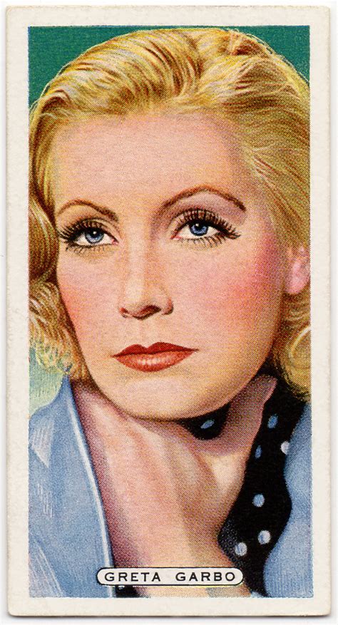 Greta Garbo Vintage Cigarette Card Greta Garbo Photo 43369945