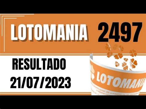 Resultado Da Lotomania 2497 Premiação Estimada em R 2 5 Milhões