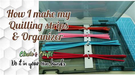 DIY Quilling Strips Organizer YouTube