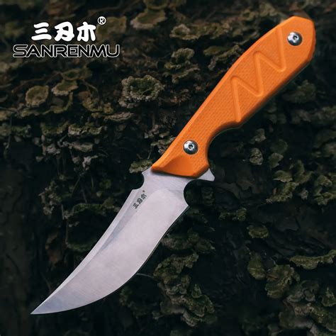 Sanrenmu S S Fixed Blade Knife Cr Mov With Sheath Outdoor