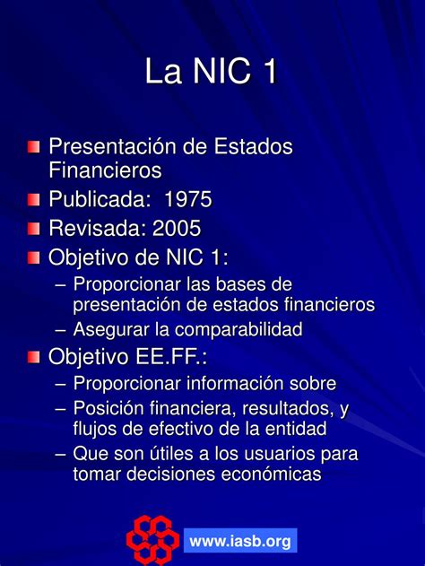 Ppt Las Niif Normas Internacionales De Informaci N Financiera