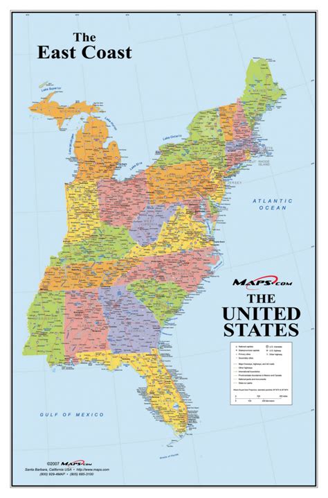 Printable Road Map Of Eastern Us Printable US Maps