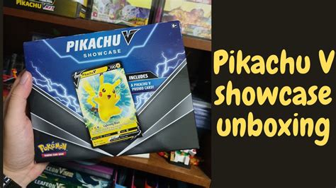 Pikachu V Showcase Box Opening Youtube